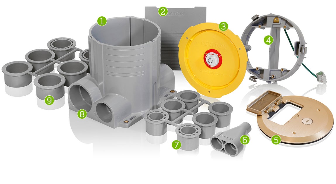 Concrete Floor Boxes | Commercial | Leviton