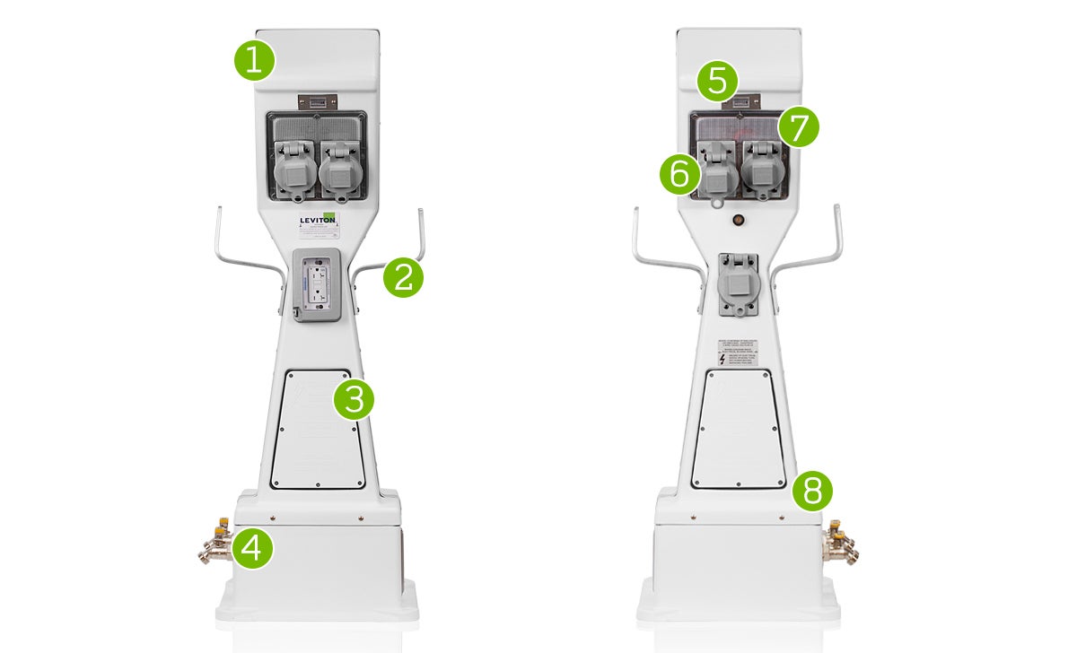 RV Power Pedestals | Commercial Power Pedestals | Leviton