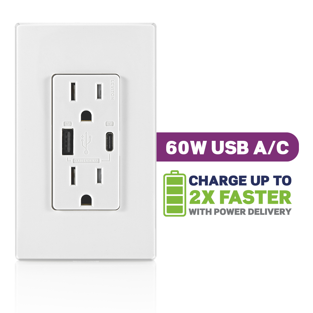USB Outlets | Outlets with Charging Ports | Leviton