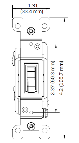 L1463-2W - Toggle LED Illuminated 3-Way Switch in White - Leviton ...