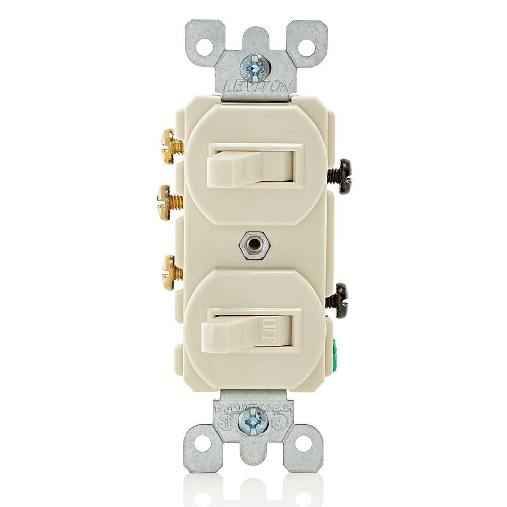 5241-W - Duplex Style Single-Pole & 3-Way AC Combination Switch in ...