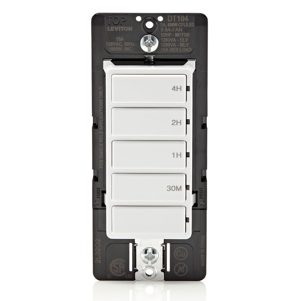 Decora In-Wall 2-Hour Countdown Timer Switch | DT202-1LW | Products