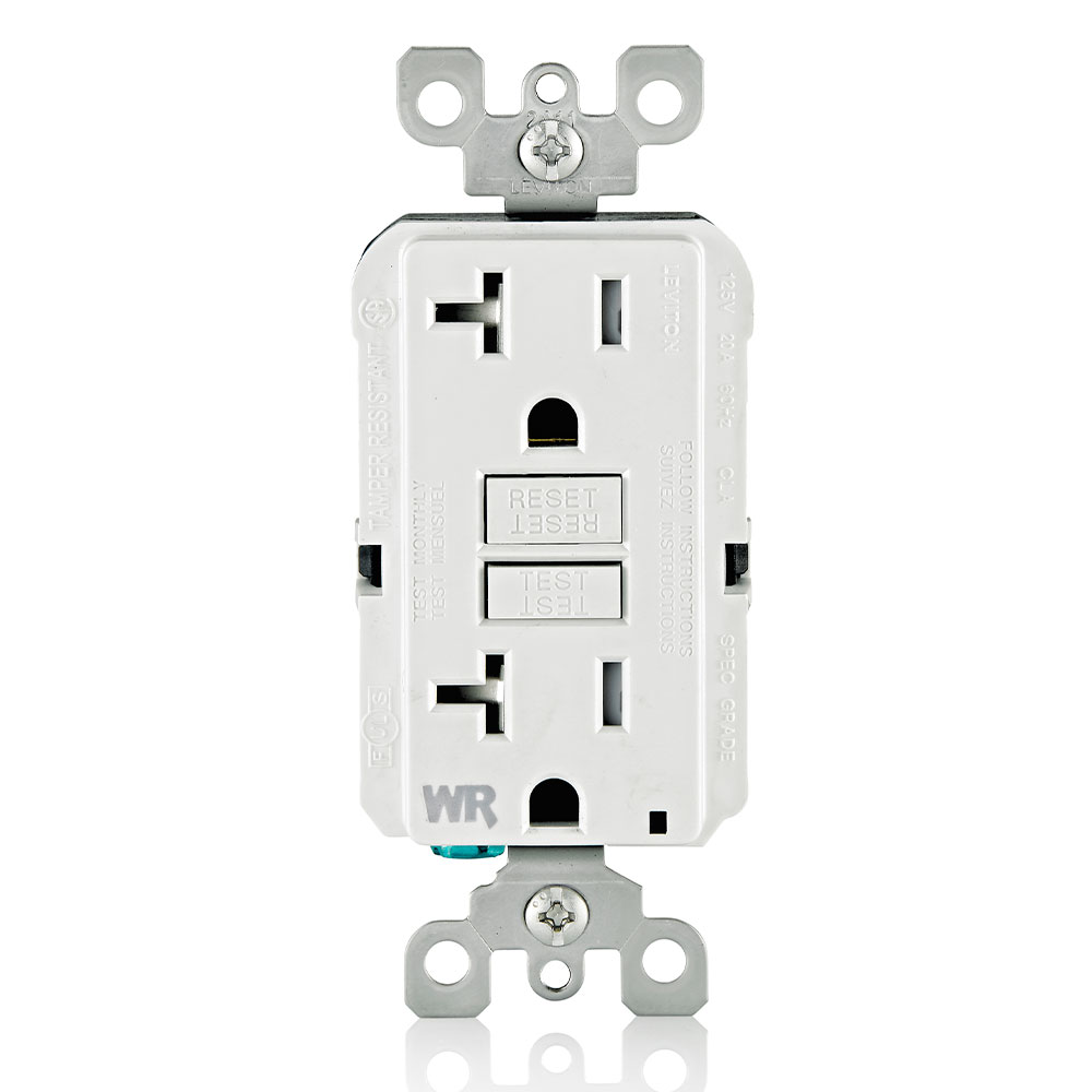 20 Amp GFCI Weather-Resistant and Tamper Resistant | GFWT2-E | Leviton ...
